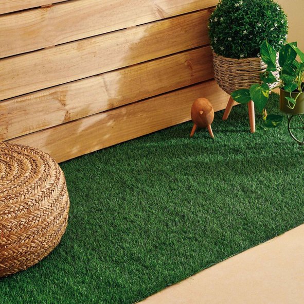 Meadow Artificial Grass Mat Pan Home Furnishings